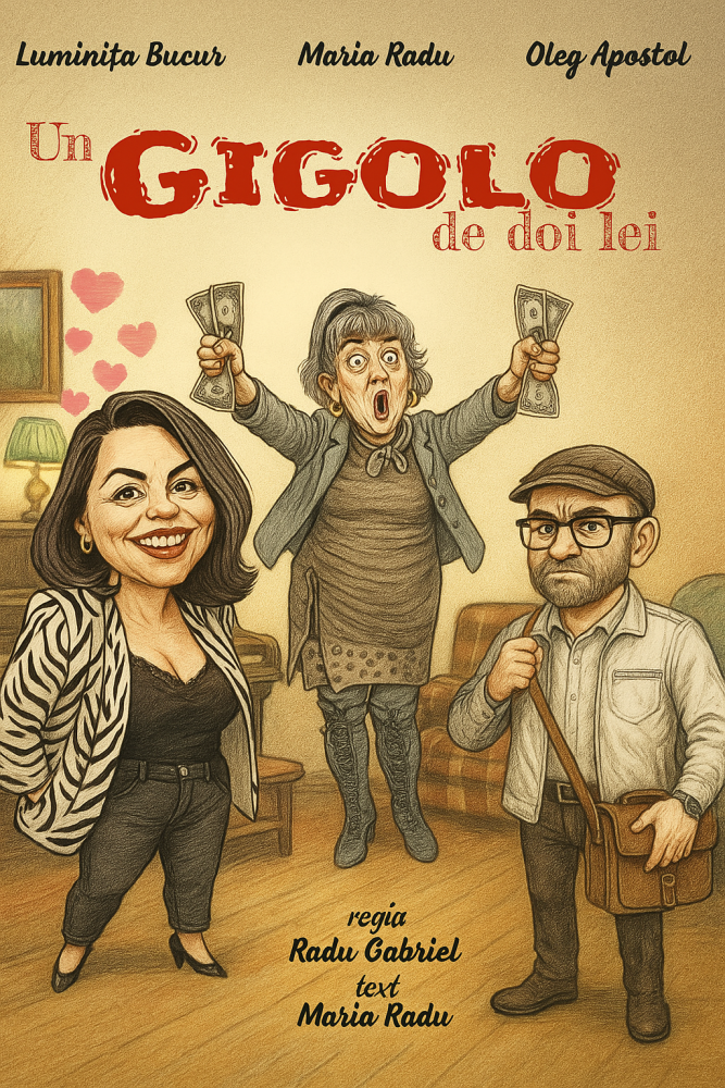 Un gigolo de 2 lei, 15 februarie 2026 - 19:30, Teatrul Rosu - Str ...